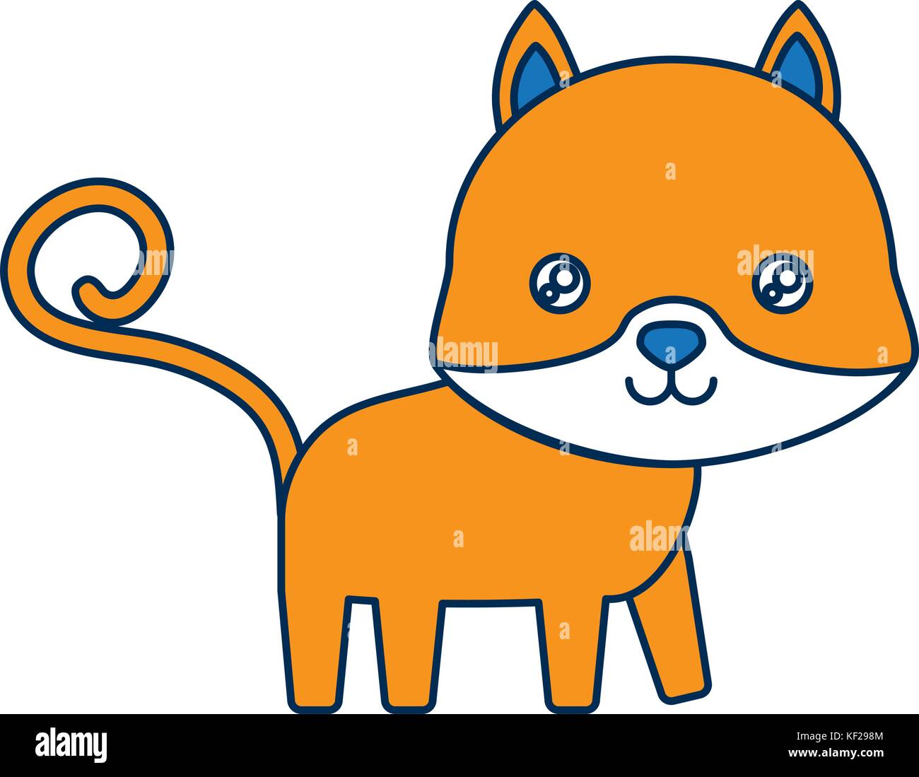 cute squirrel icon over white background vector illustration Stock ...
