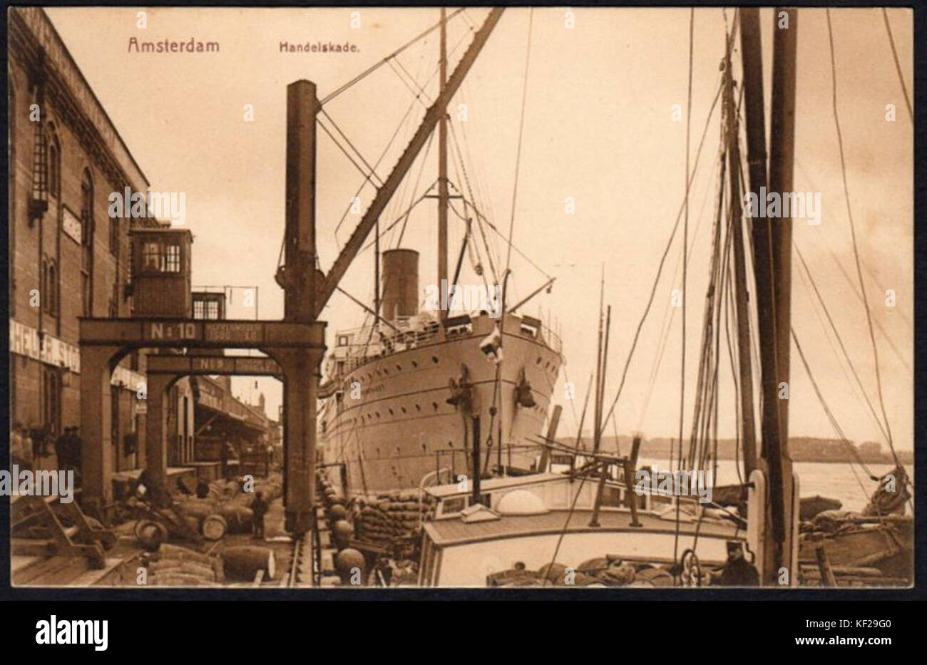Handelskade, Amsterdam (ansichtkaart Stock Photo - Alamy