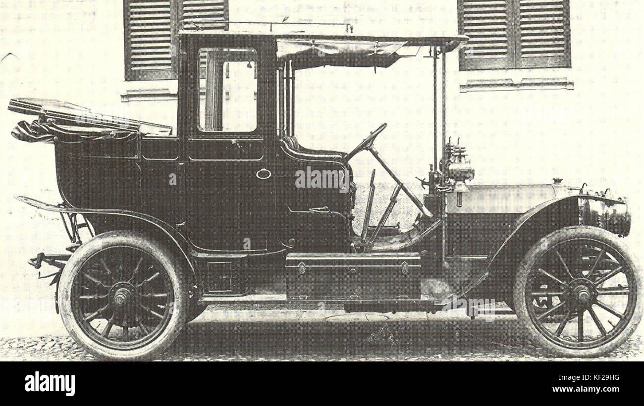 The Fiat 28 40hp Cabriolet Royal, produced in 1908, is a luxury ...