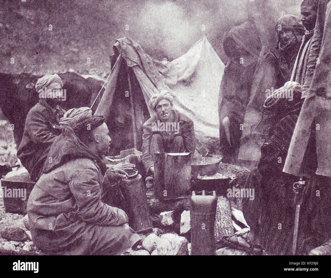 Moroccan soldiers at Monte Cassino Stock Photo - Alamy