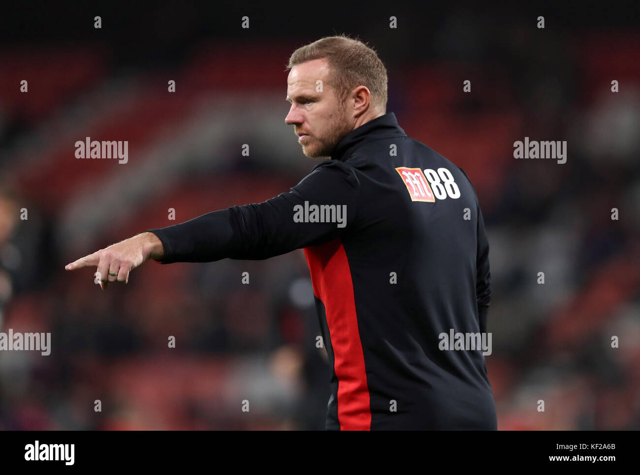 AFC Bournemouth first team coach Simon Weatherstone before the Carabao ...