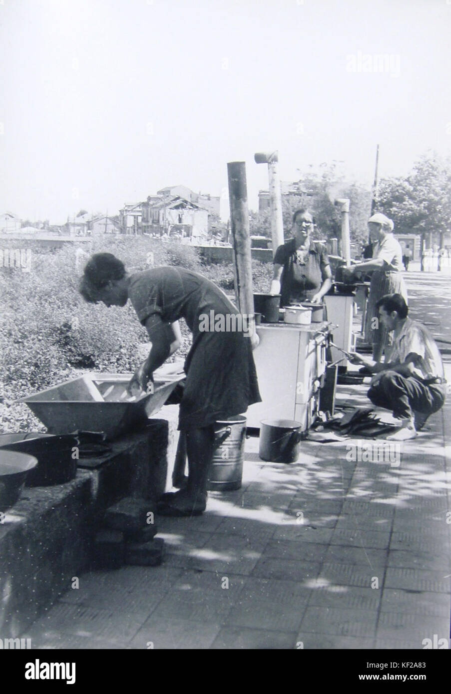 Life continues after the earthquake Stock Photo - Alamy