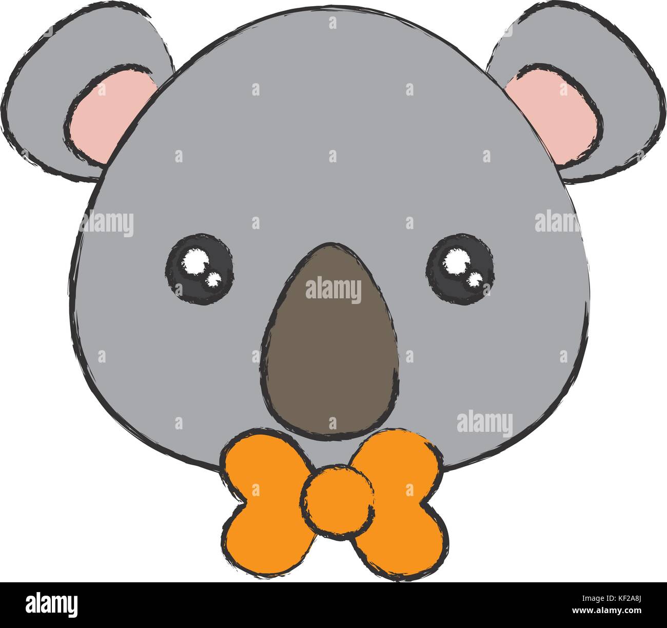 cute koala icon over white background vector illustration Stock Vector ...