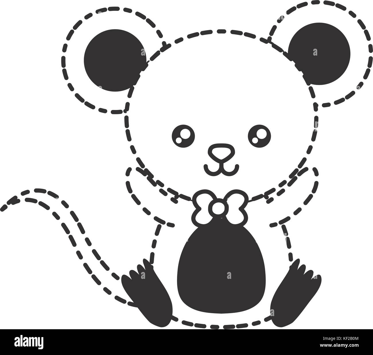 cute mouse icon over white background vector illustration Stock Vector ...