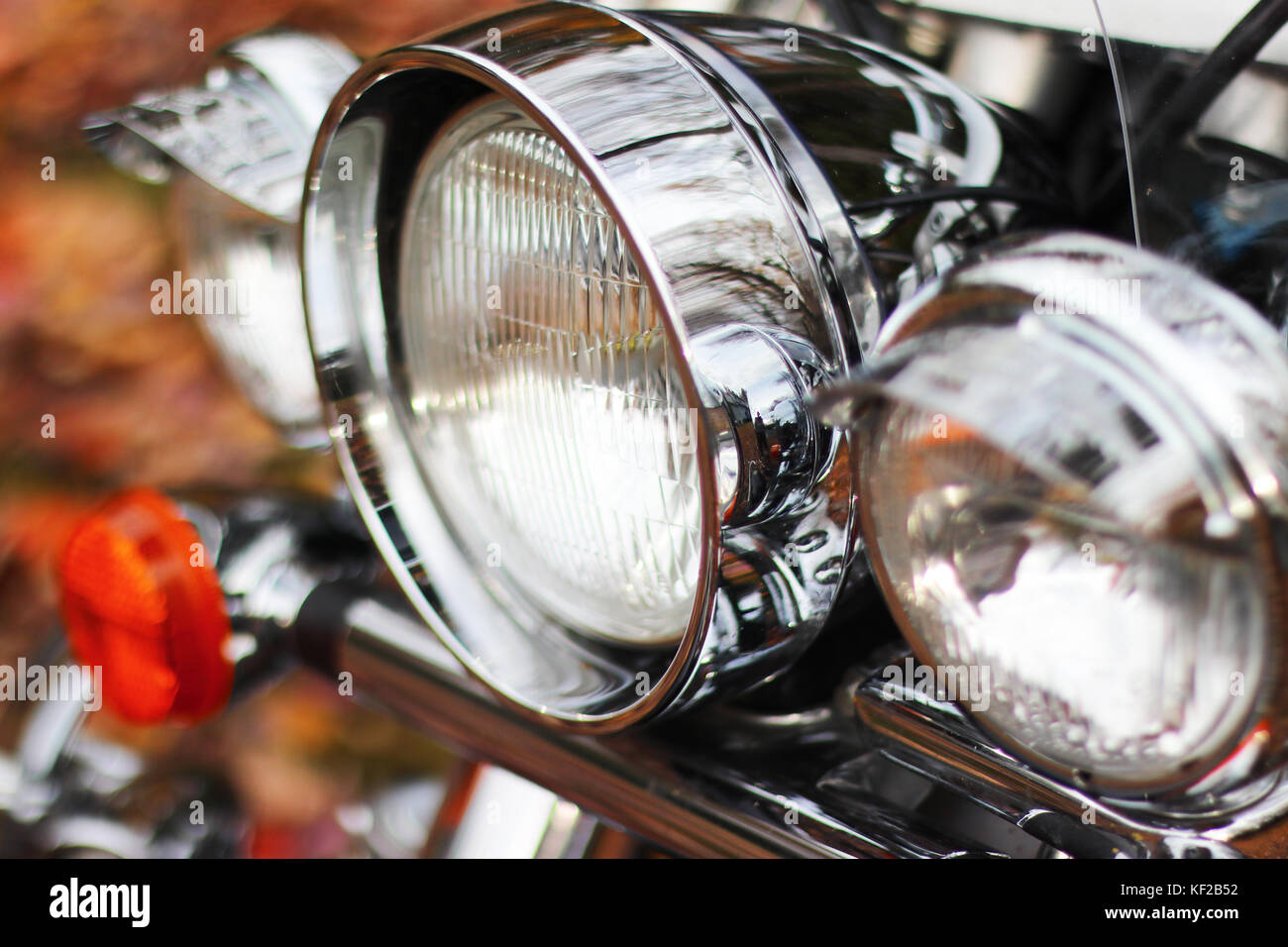 Classic motorcycle light panel Stock Photo - Alamy