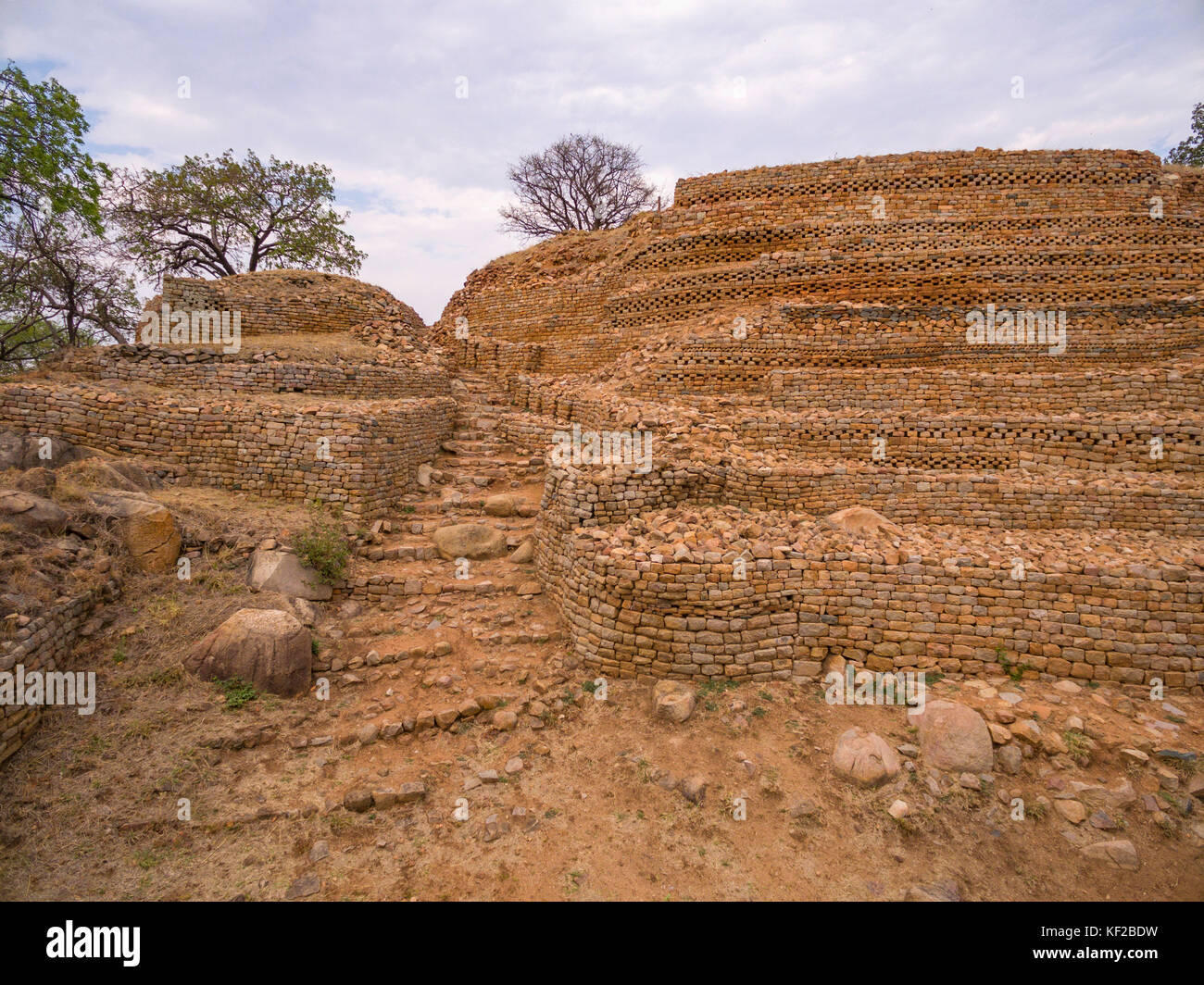 An aerial view of Zimbabwe's Khami Ruins Stock Photo - Alamy