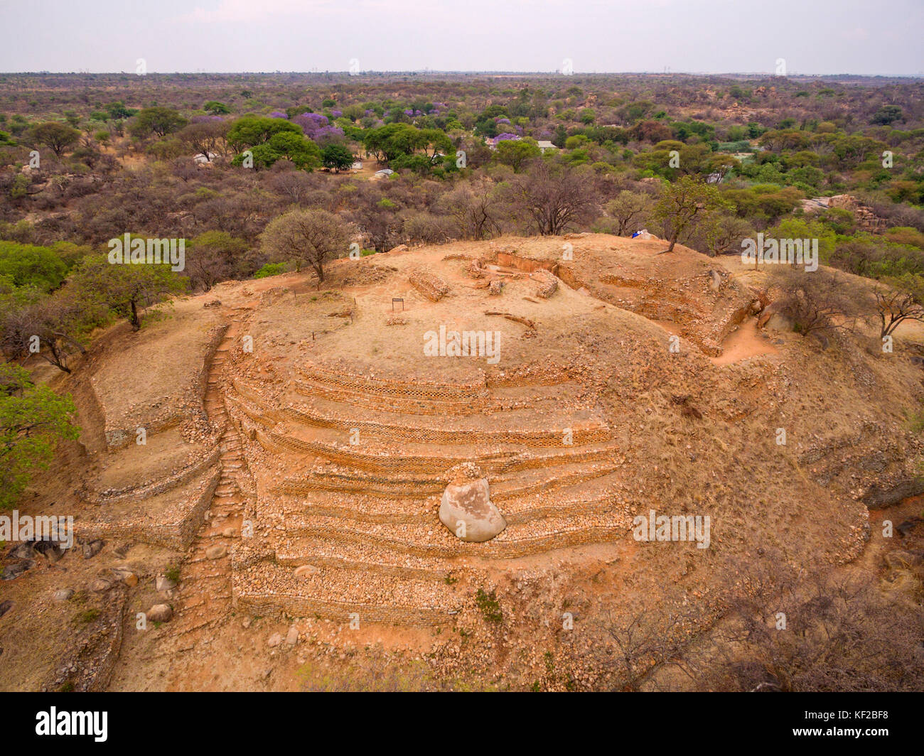 An aerial view of Zimbabwe's Khami Ruins Stock Photo - Alamy