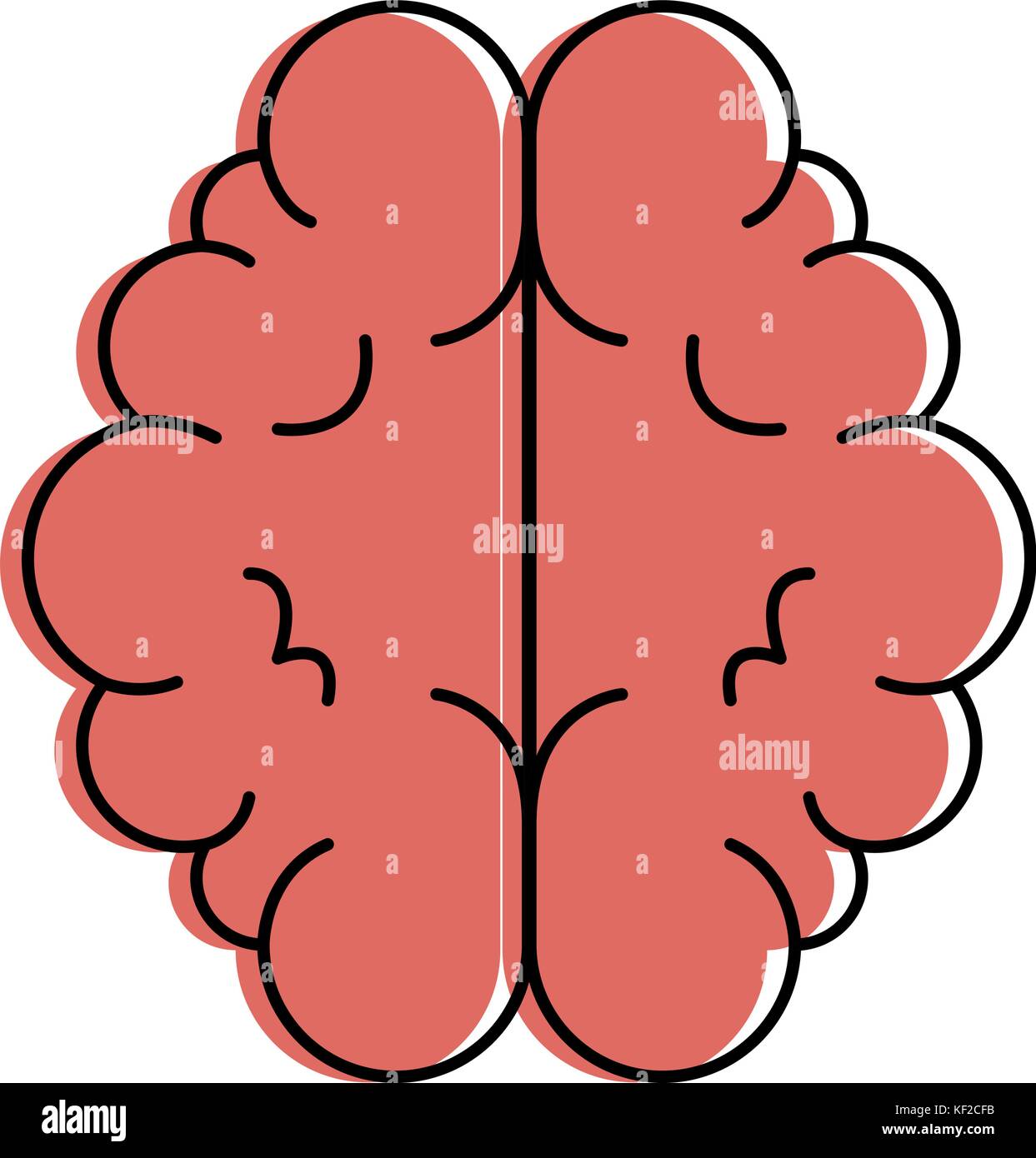 brain organ isolated icon vector illustration design Stock Vector Image ...