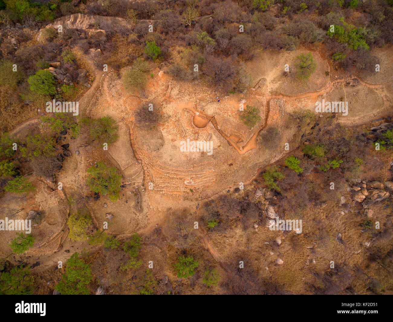 An aerial view of Zimbabwe's Khami Ruins Stock Photo - Alamy