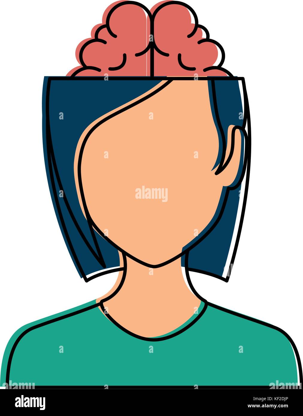 Brain teenage Stock Vector Images - Alamy