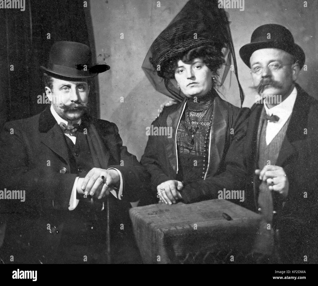 Tableau, grief, hat, moustache 14315 Stock Photo - Alamy