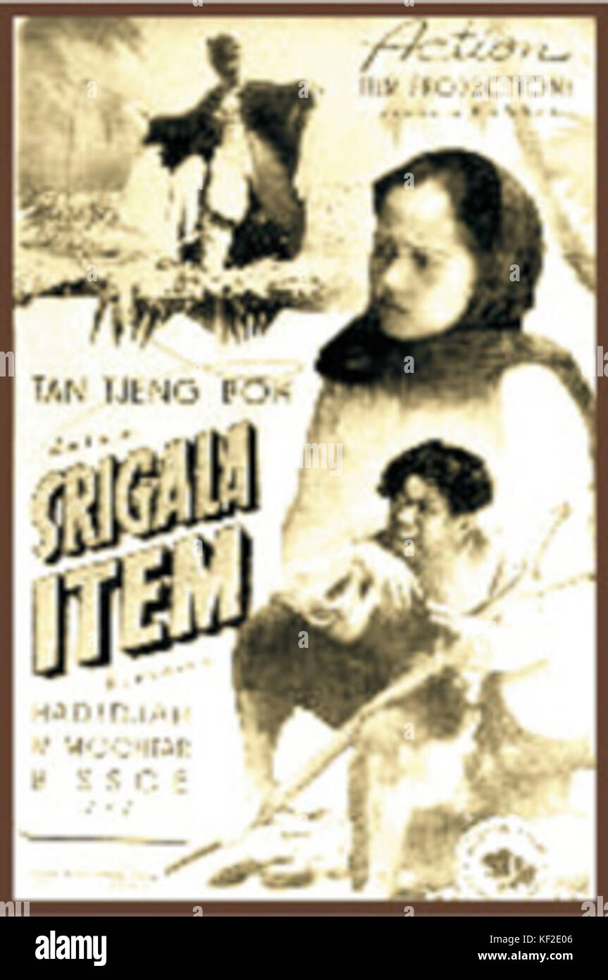A poster for the Srigala item, likely a promotional or cultural item ...