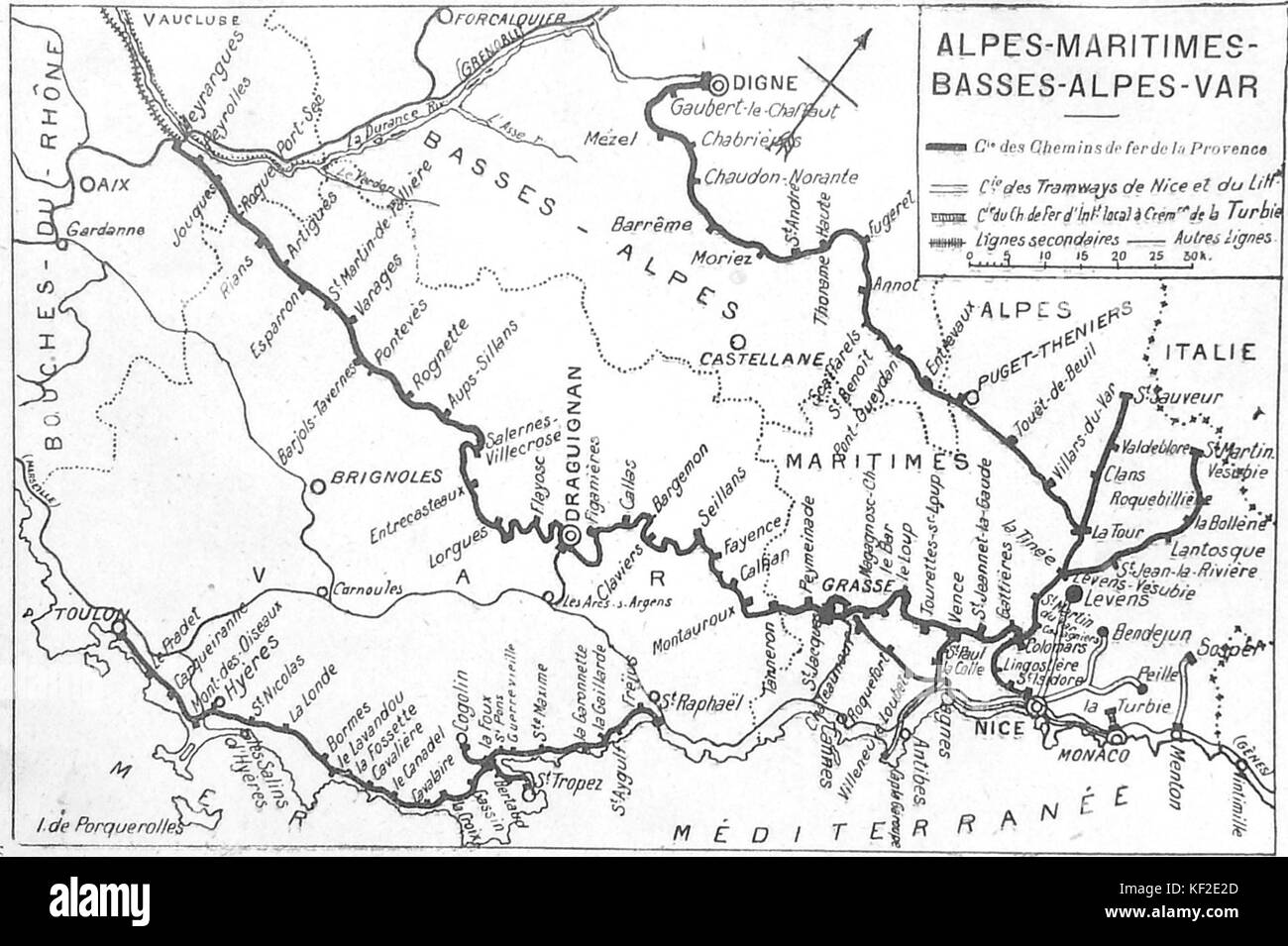 Map of var Black and White Stock Photos & Images - Alamy