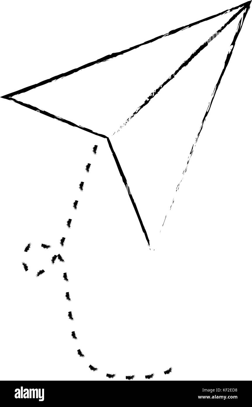 airplane paper flying icon vector illustration design Stock Vector ...