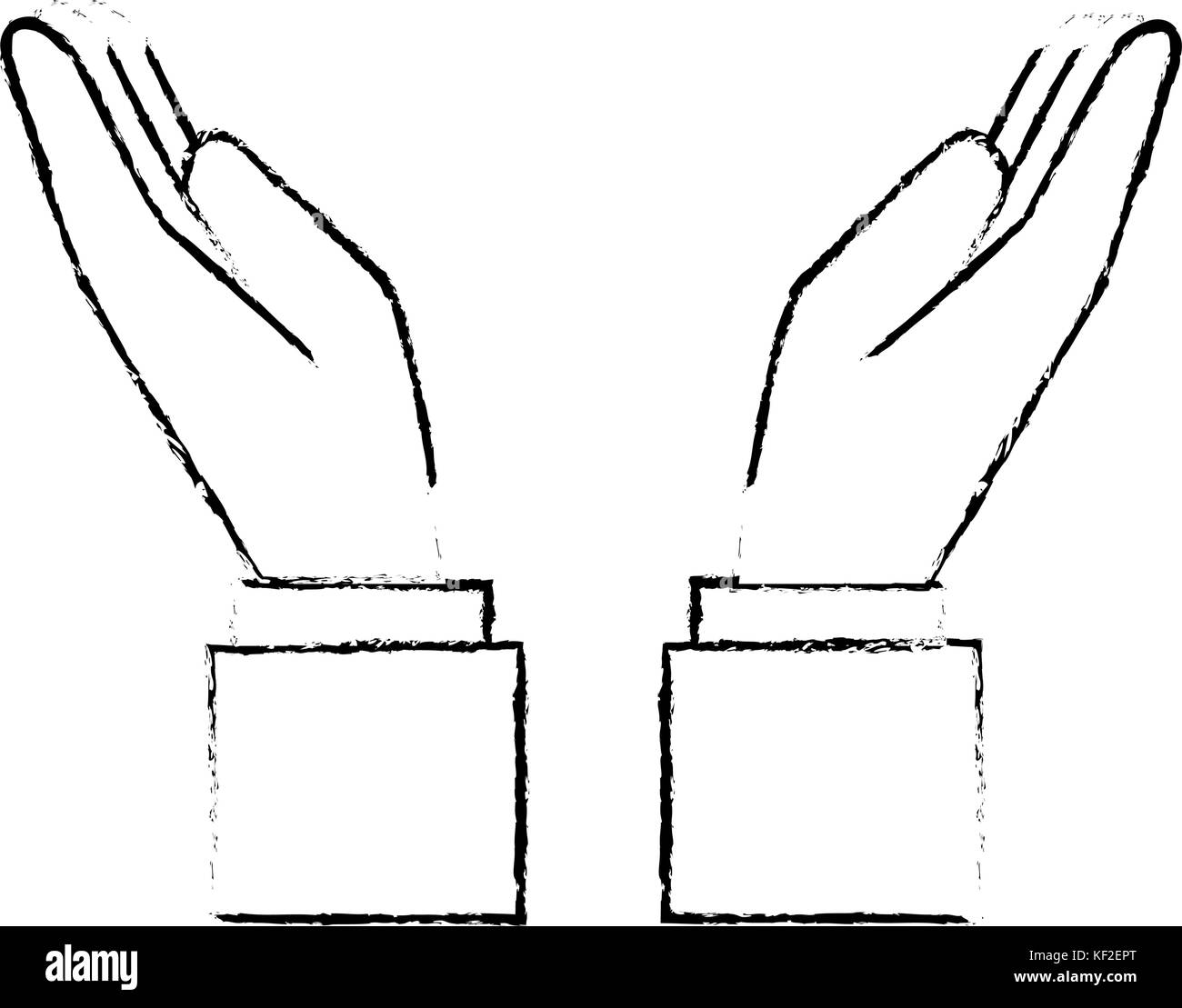 hands human protecting icon vector illustration design Stock Vector ...