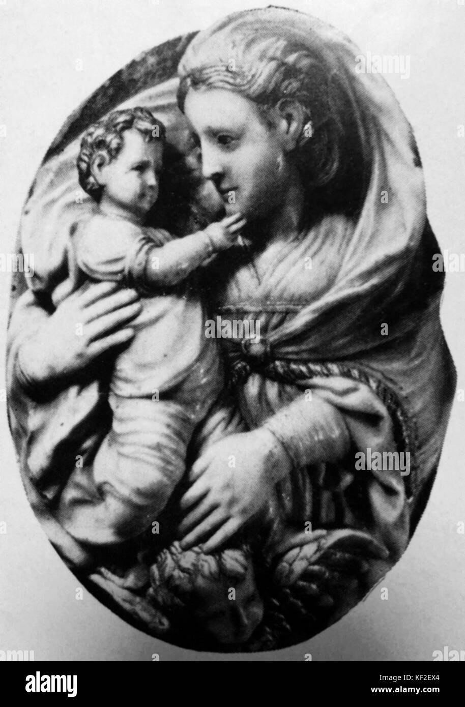 Italian virgin child Black and White Stock Photos & Images - Alamy