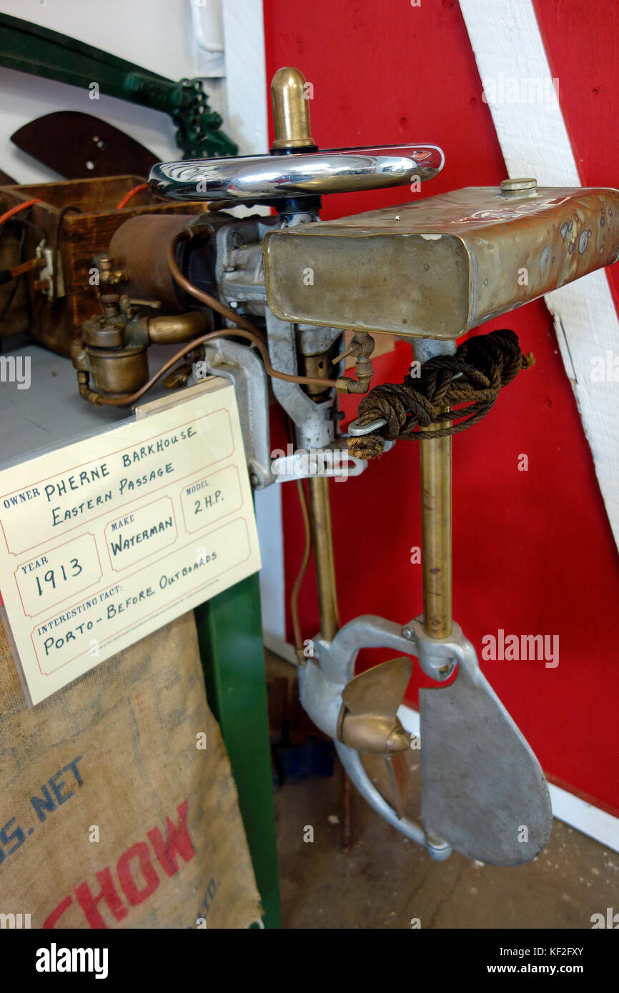 A 1913 Waterman 2 HP outboard motor Stock Photo - Alamy