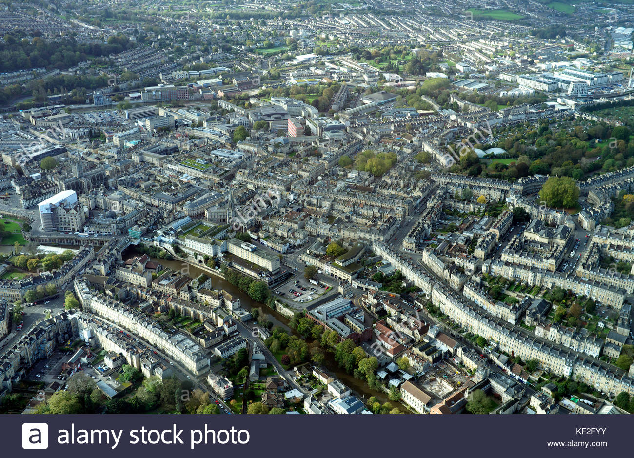 Bath City Centre Uk Aerial High Resolution Stock Photography and Images ...