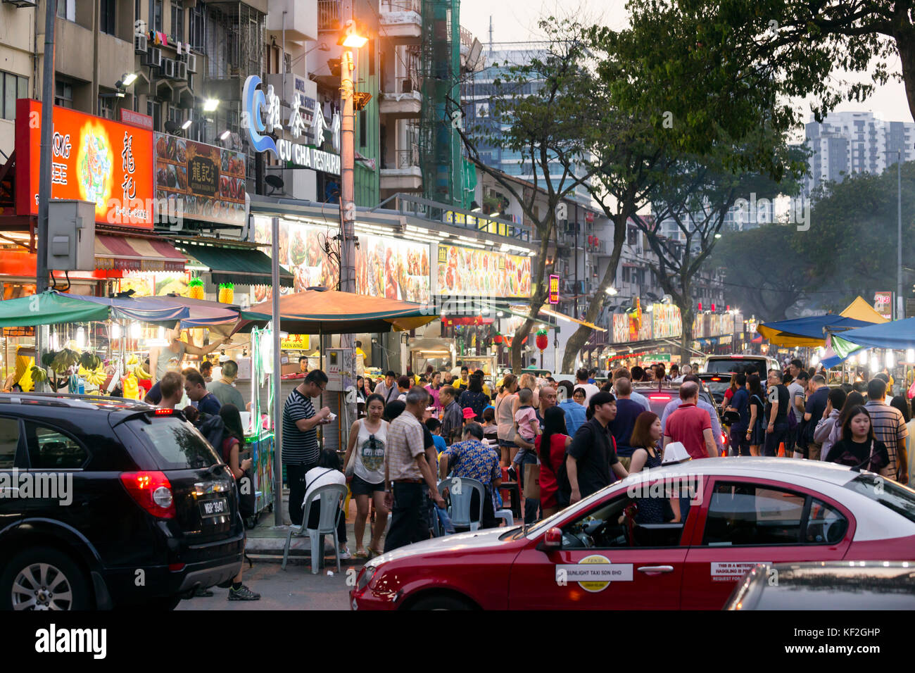 Jalan Alor located in Bukit Bintang is a well known and famous street ...