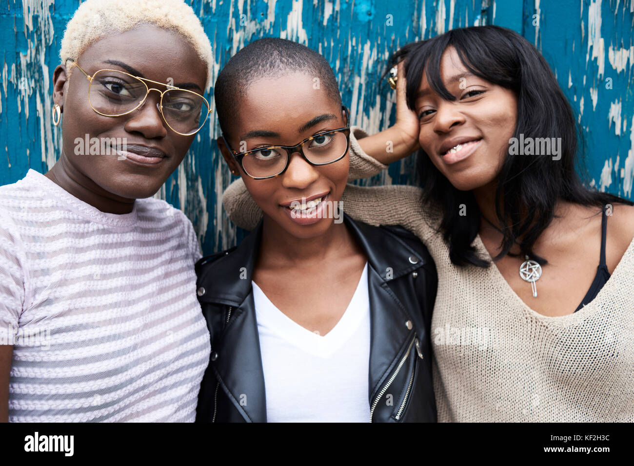 Portrait of three friends Stock Photo - Alamy