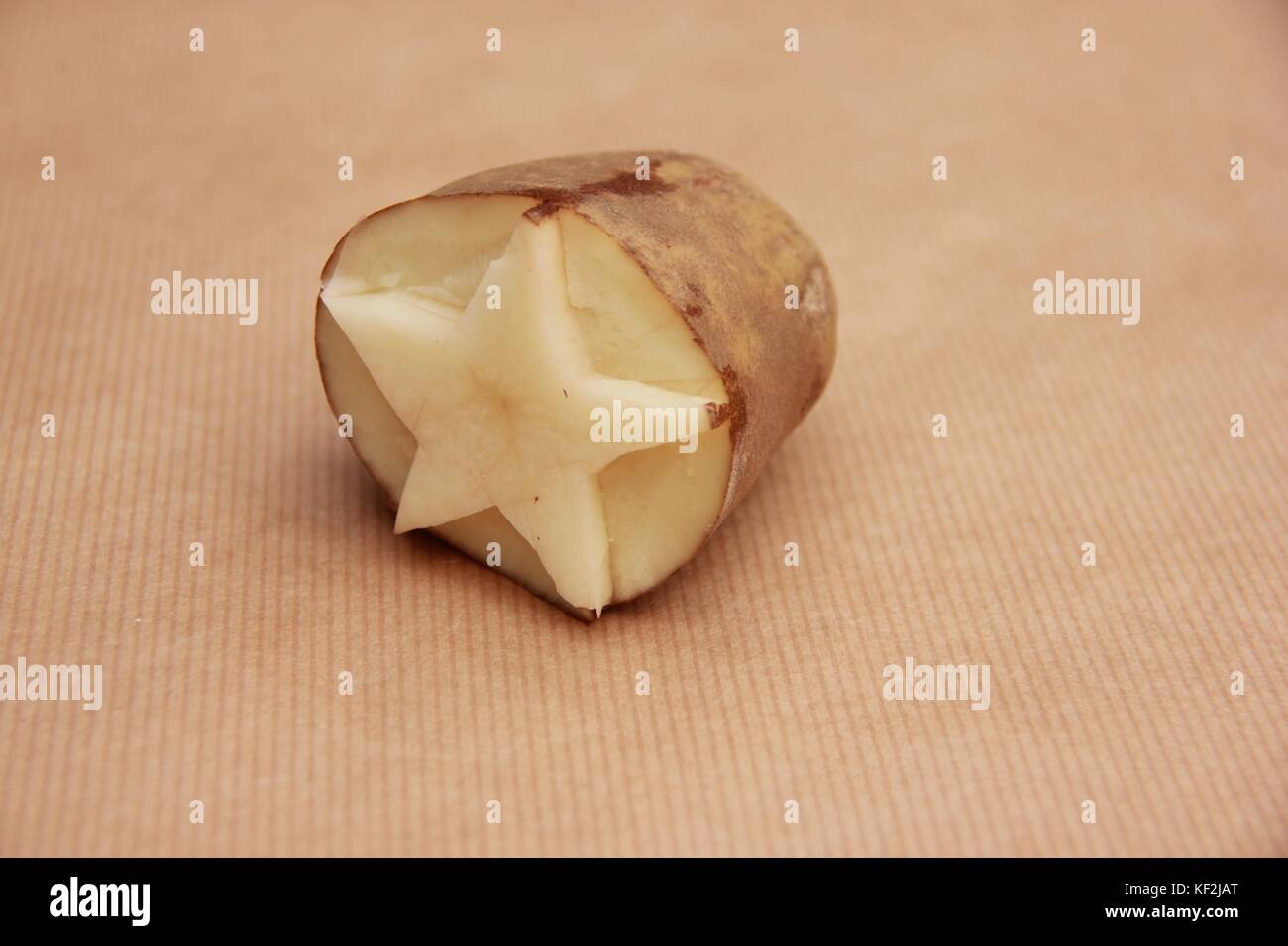 potato stamp craft project Stock Photo - Alamy