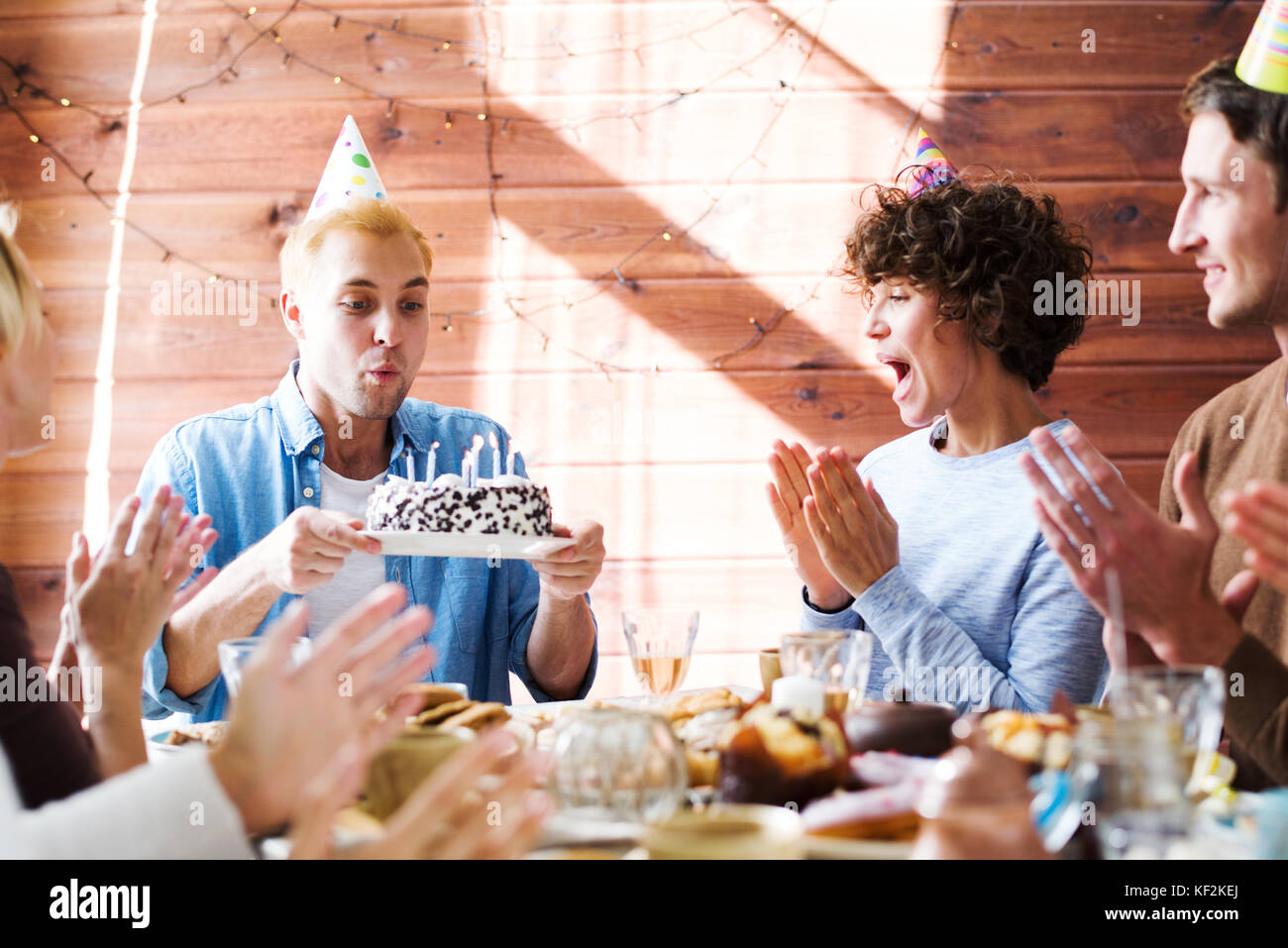 Happy birthday party Stock Photo - Alamy