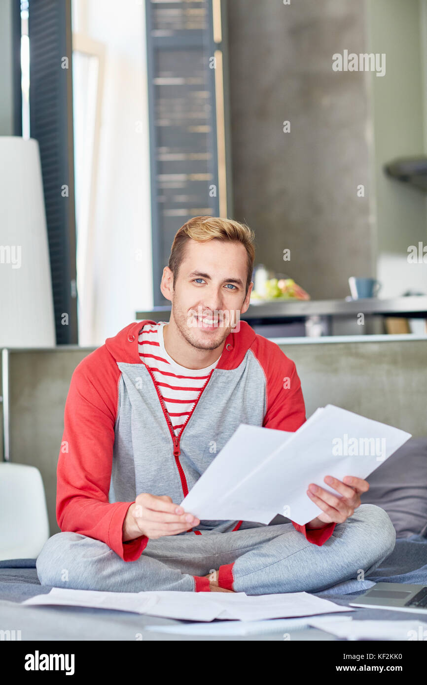 Economist in home office Stock Photo - Alamy