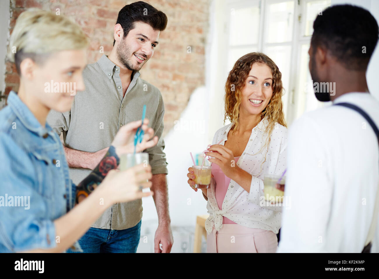 Double couple party Stock Photo - Alamy