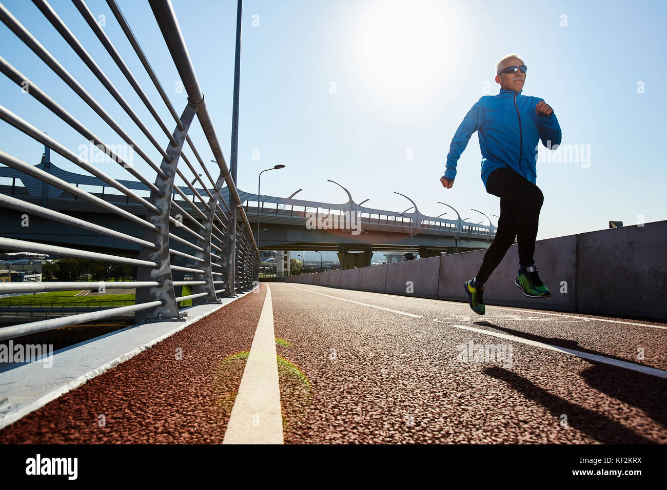 Doing Exercise Outdoors Stock Photo - Alamy