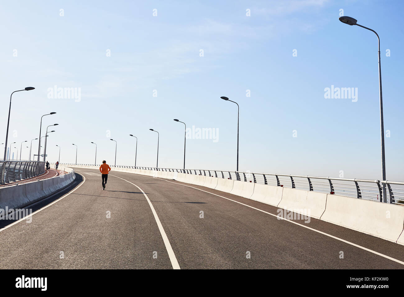 Road Bridge Illuminated with Daylight Stock Photo - Alamy