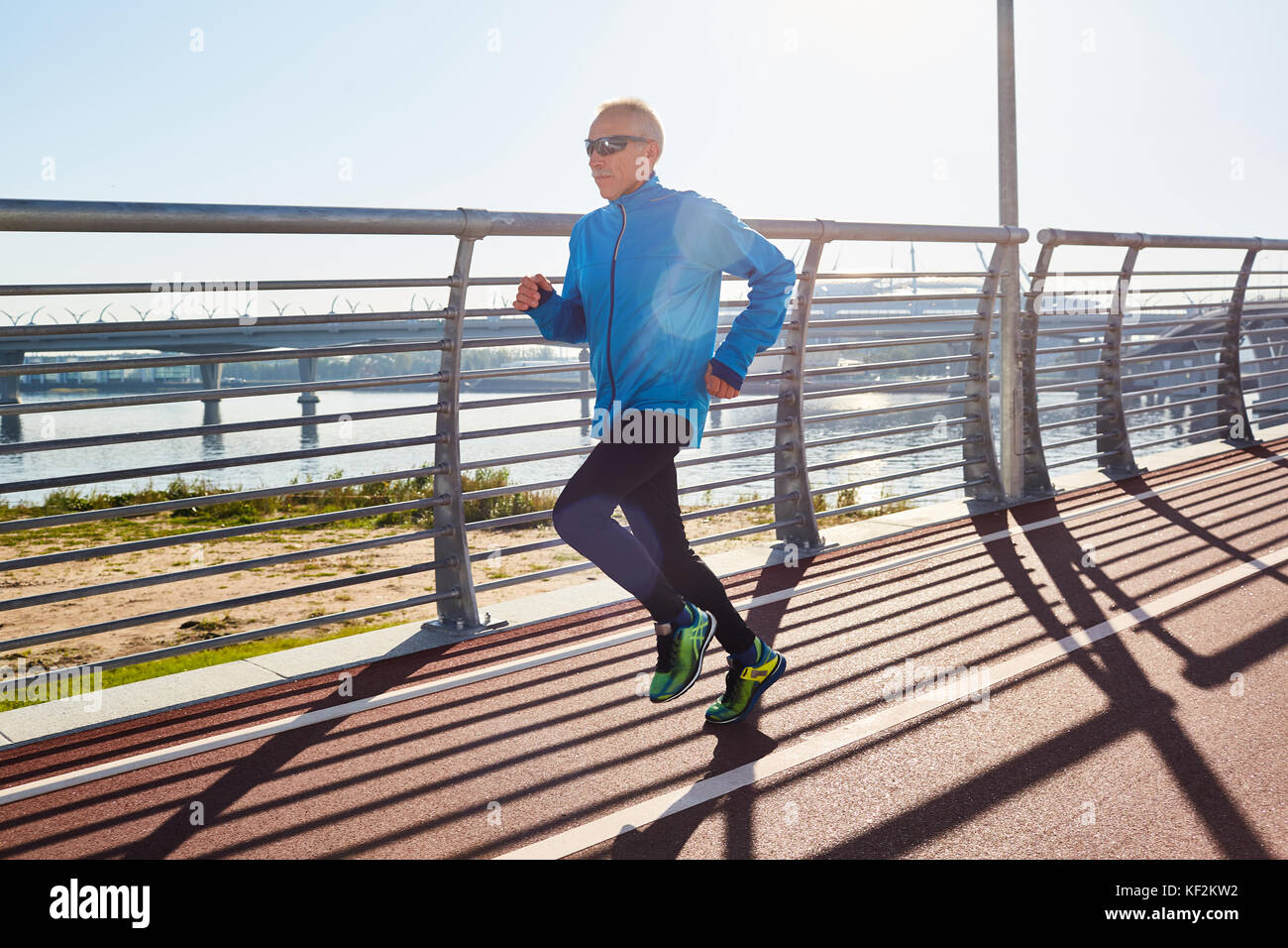 Senior Man Keeping Healthy Lifestyle Stock Photo - Alamy