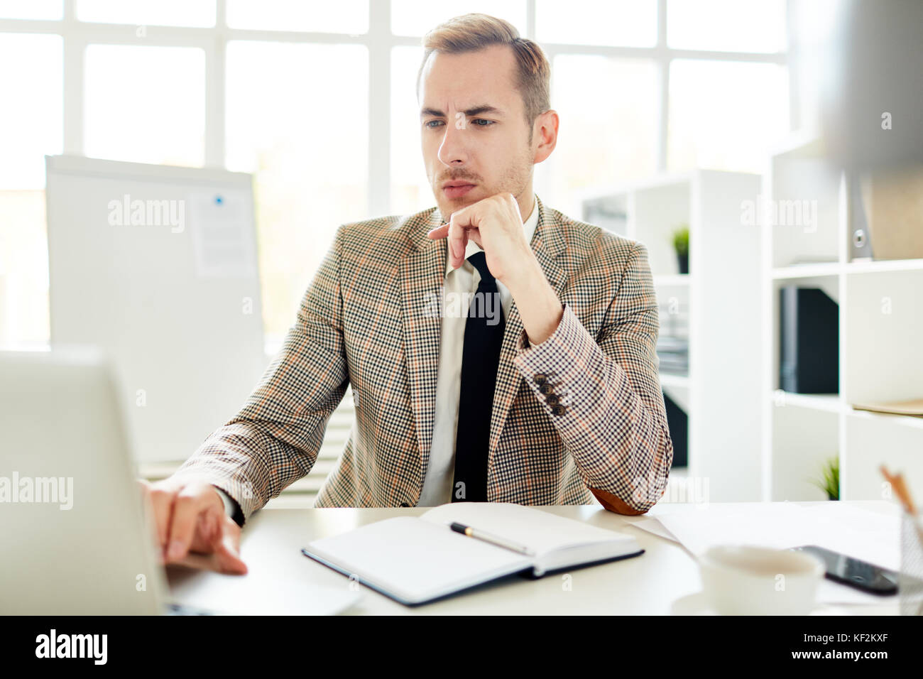 Working over business project Stock Photo - Alamy