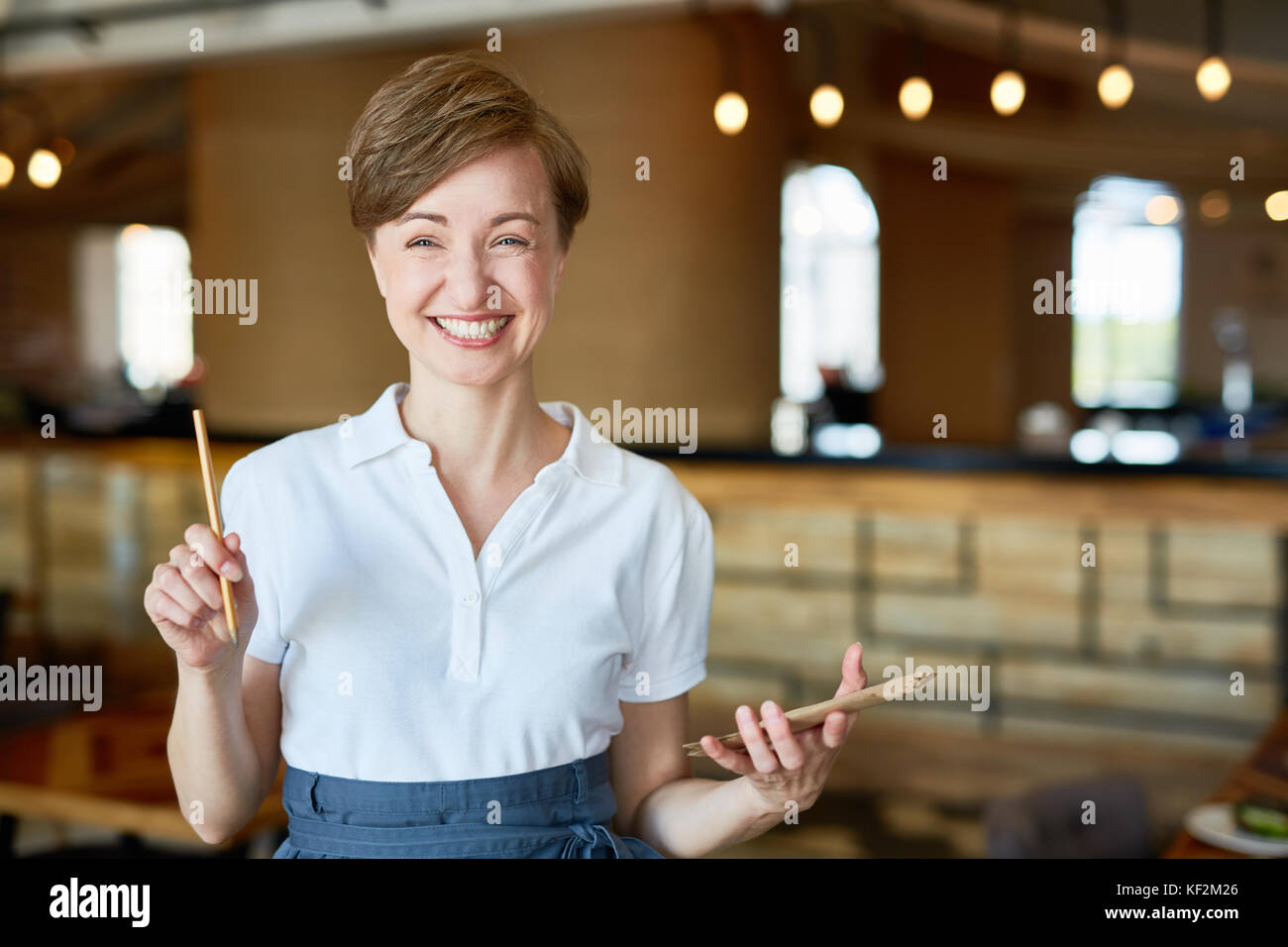 Waitress uniform hi-res stock photography and images - Alamy