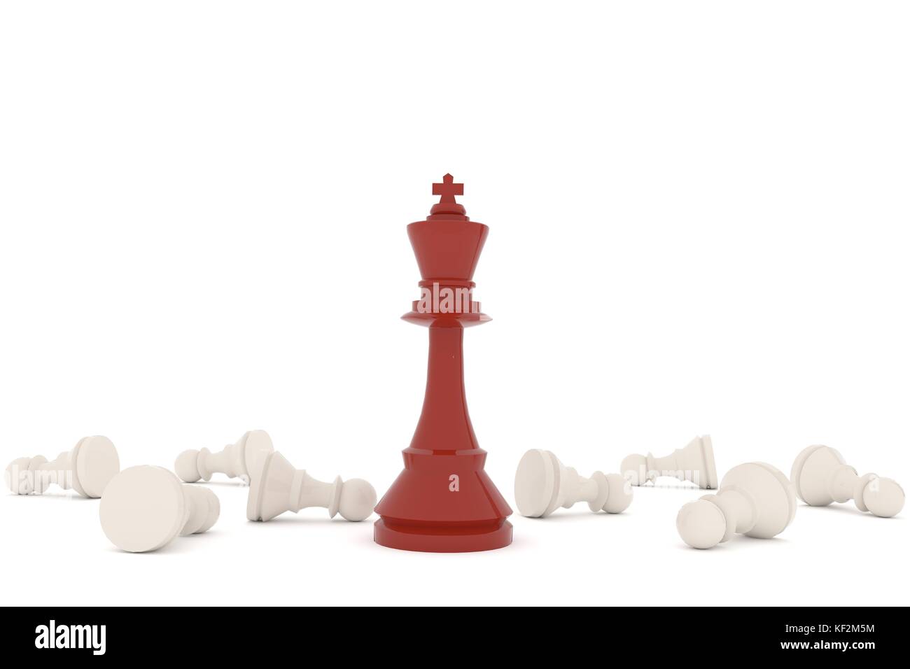 Red king chess piece hi-res stock photography and images - Alamy