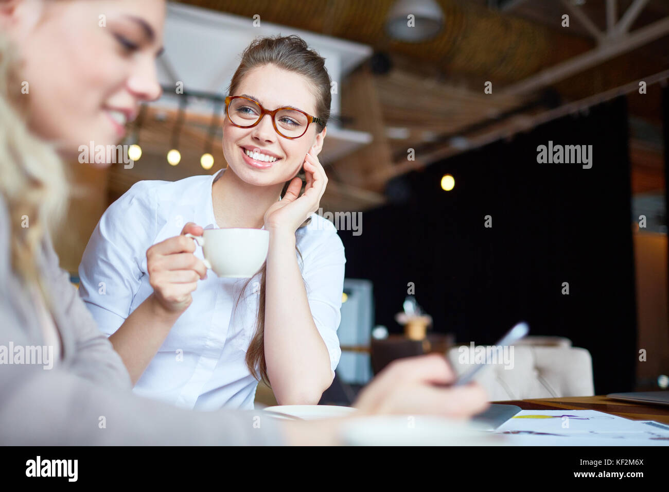 Spending Weekend with Friend Stock Photo - Alamy