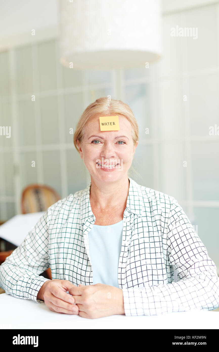 Describe what on forehead Stock Photo - Alamy