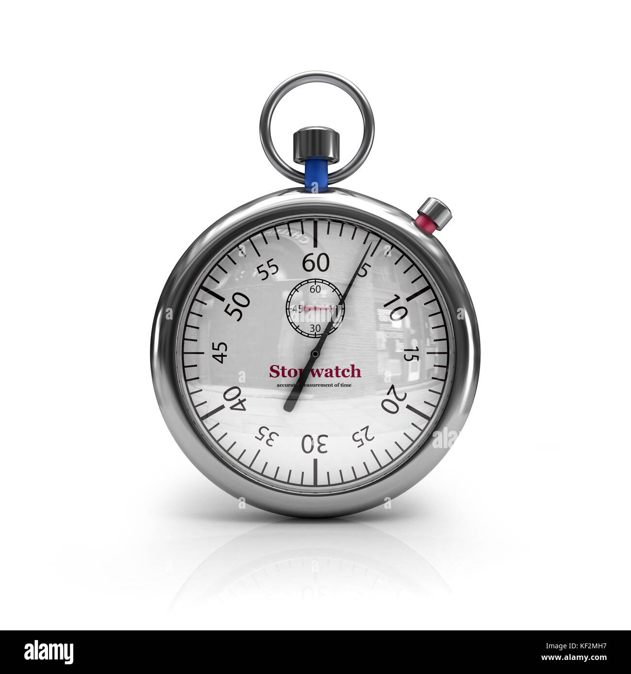 Stopwatch on the white background Stock Photo - Alamy