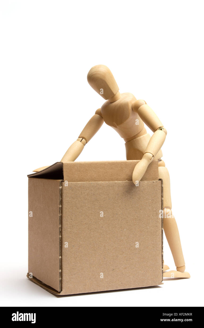 Dummy with pack Stock Photo - Alamy