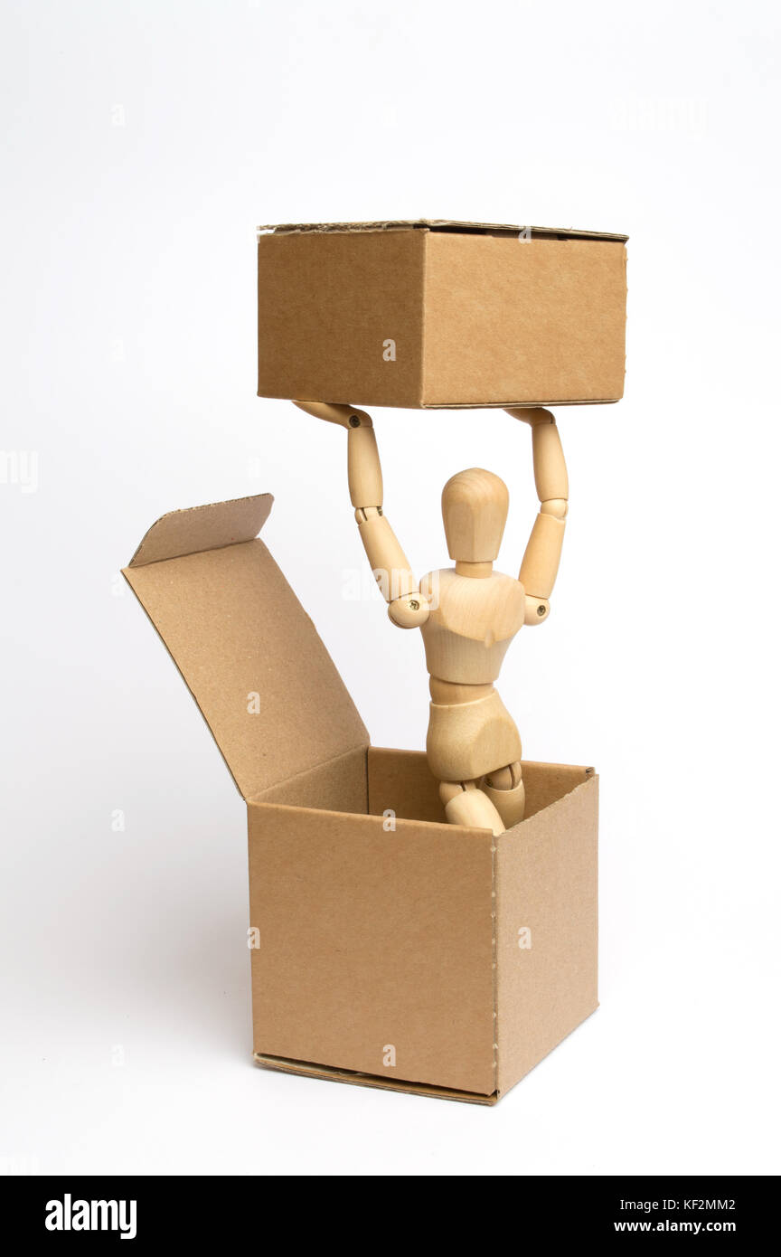 Dummy with pack Stock Photo - Alamy