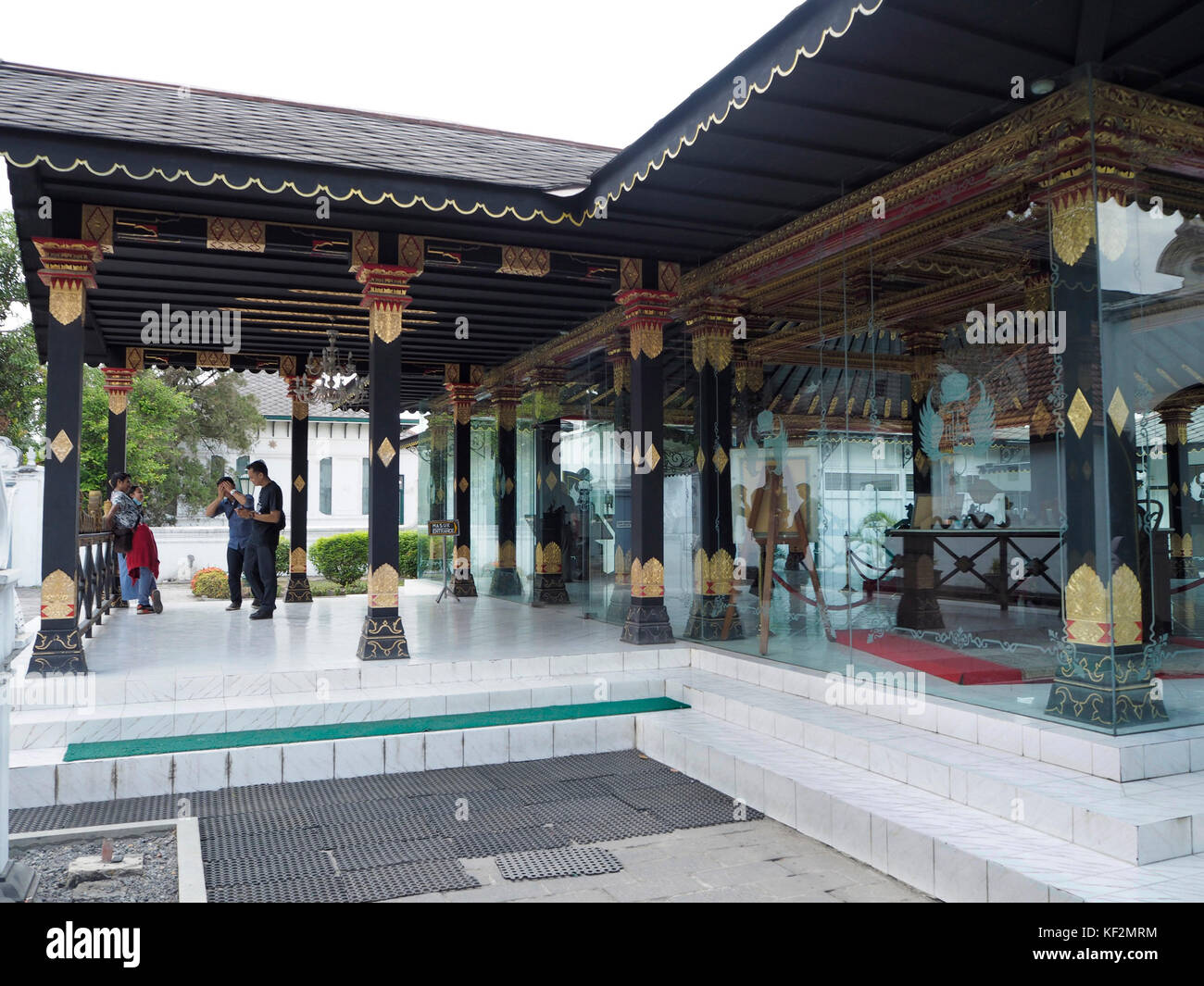 Tourists at the Kraton in Jogjakarta, Central Java, Indonesia Stock ...