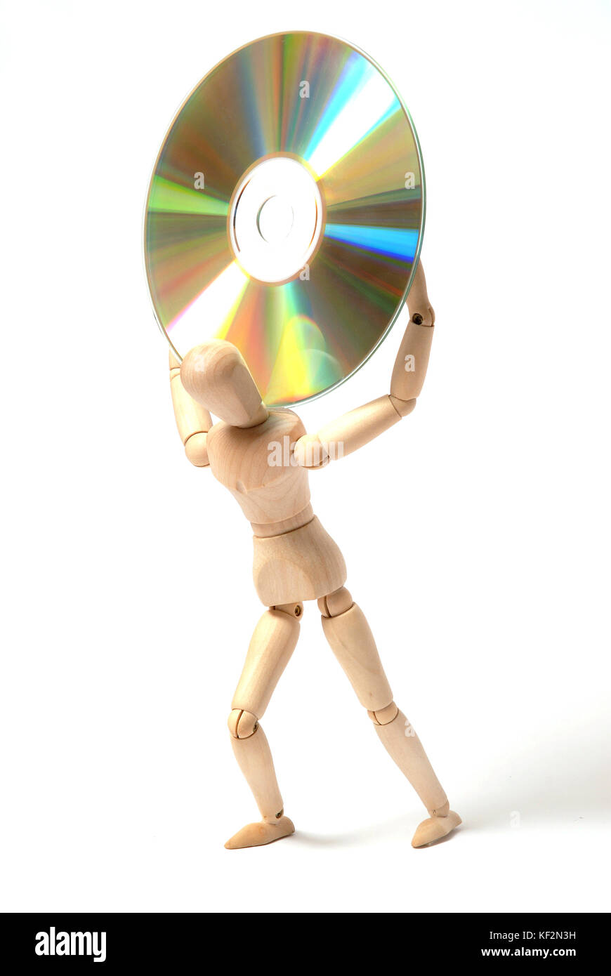 Dummy and cd-rom Stock Photo - Alamy