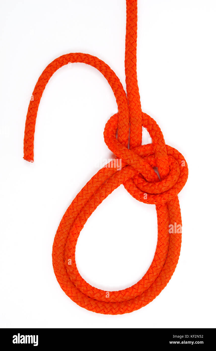 Node with colored ropes Stock Photo - Alamy