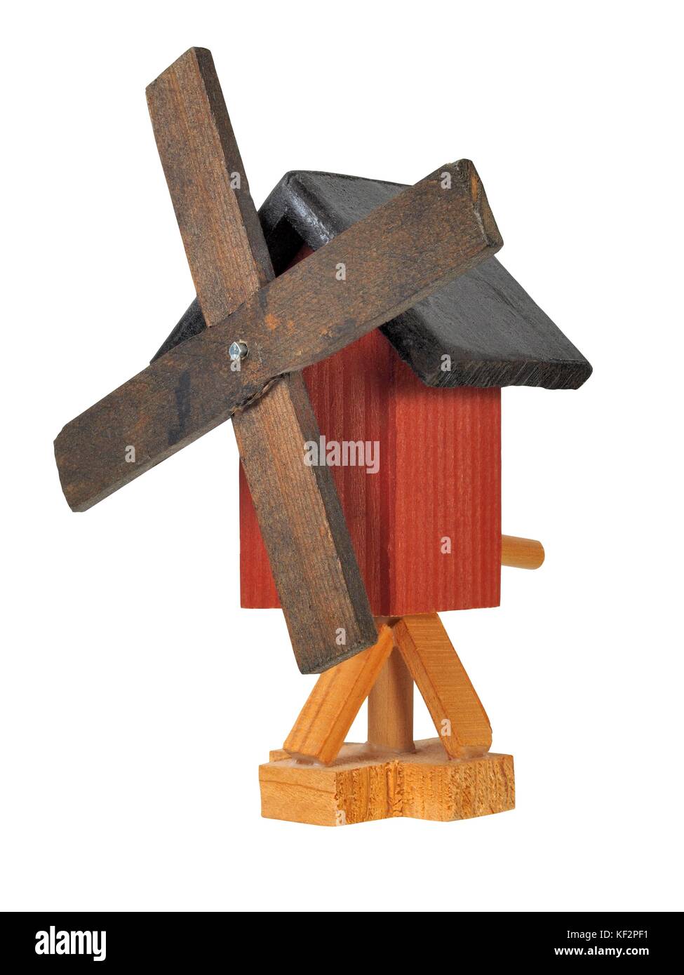 Small wooden windmill as a souvenir from Netherlands Stock Photo - Alamy