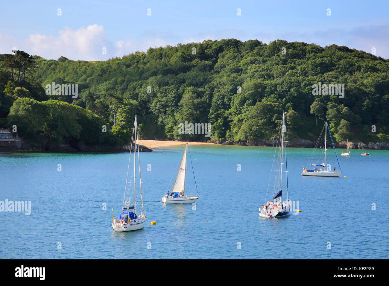 the sailing centre of salcombe on the south devon coast Stock Photo - Alamy