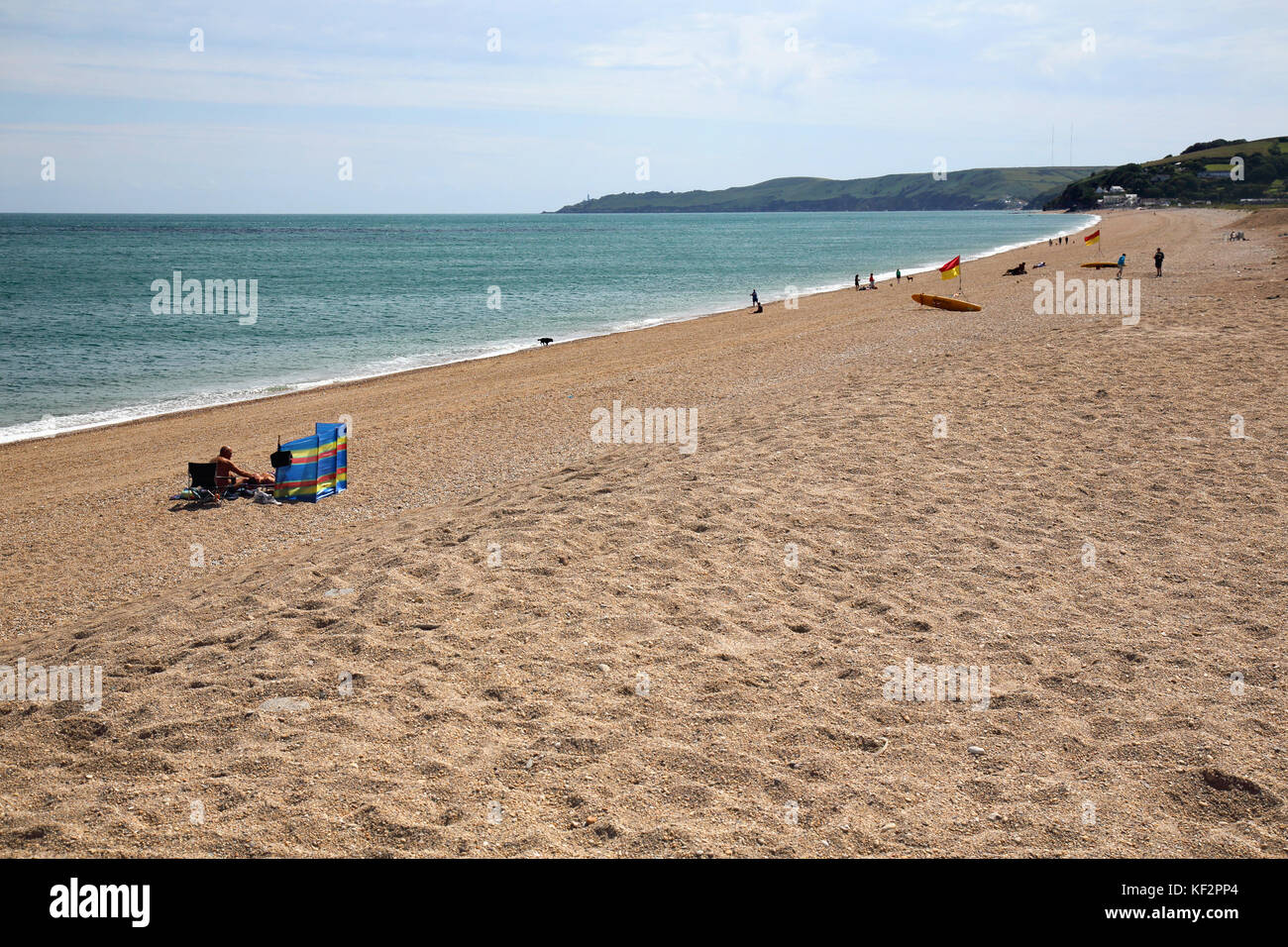 the huge shingle bank at slapton sands on the south devon coast Stock ...