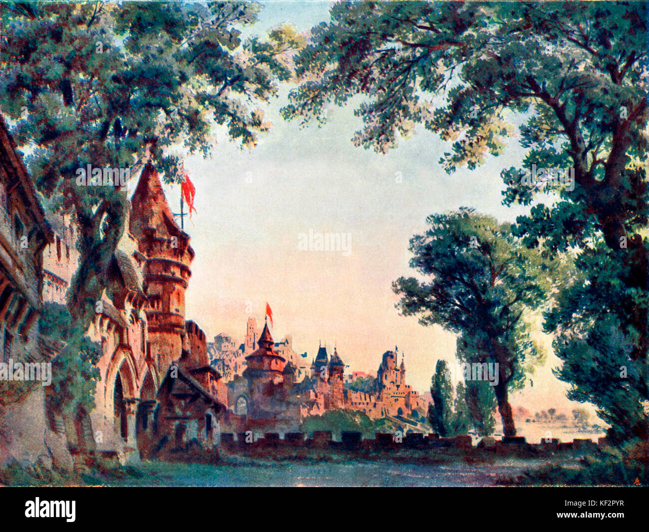 Arrigo Boito 's 'Mefistofele', Act I, stage design for the opera from ...