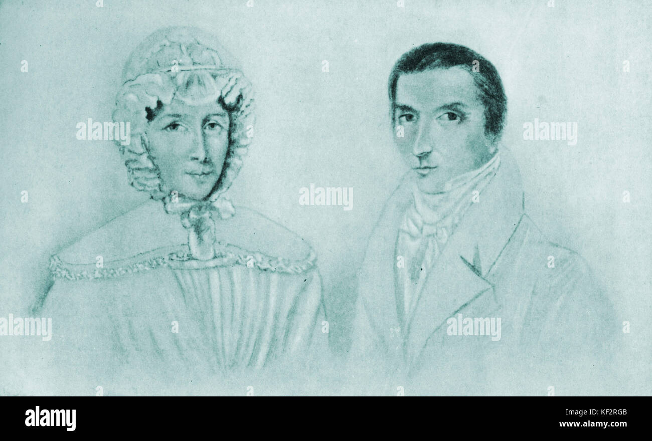 CHOPIN, Frederic - his parents drawn by Ambrozy Miroszewski Stock Photo ...