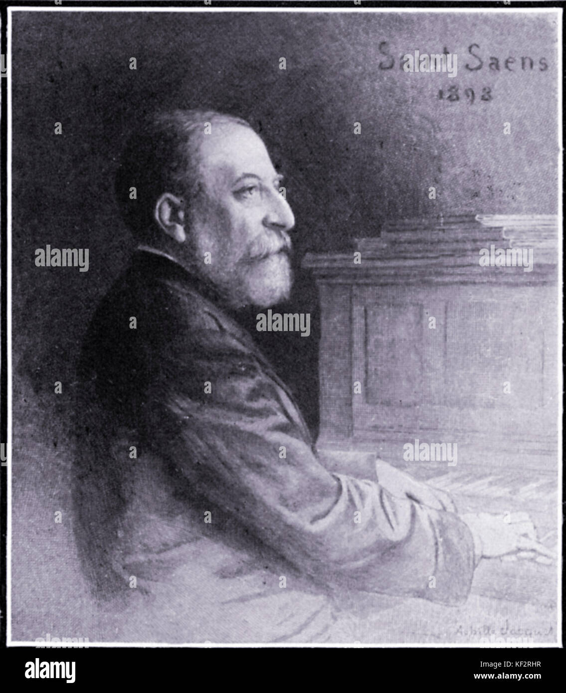 Camille saint saens 1835 1921 french composer hi-res stock photography ...