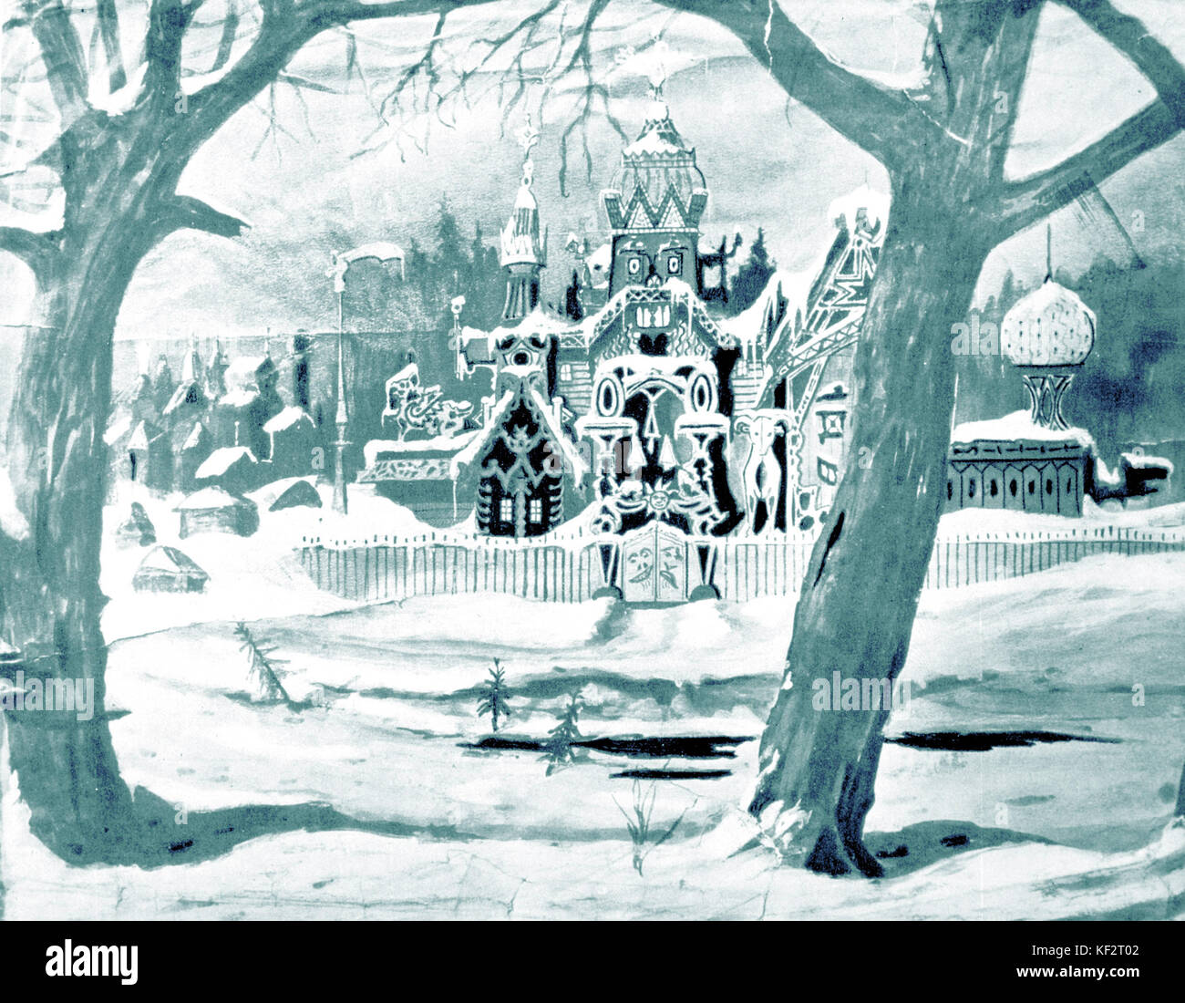 RIMSKY-KORSAKOV, N A - 'The Snow Maiden' - This is design for prologue ...