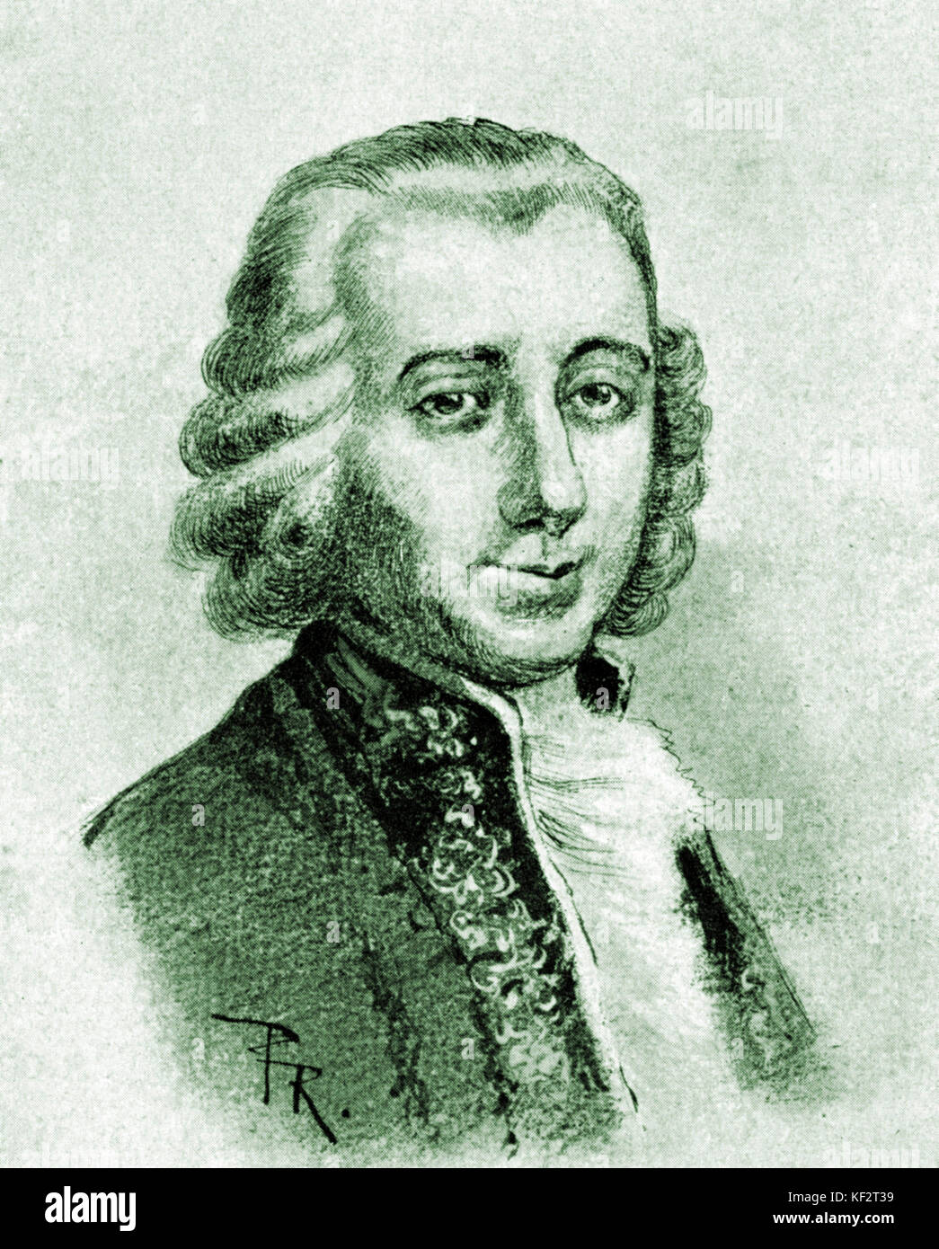 BOCCHERINI, Luigi. Italian 'Cellist and Composer (1743-1805). Portrait ...